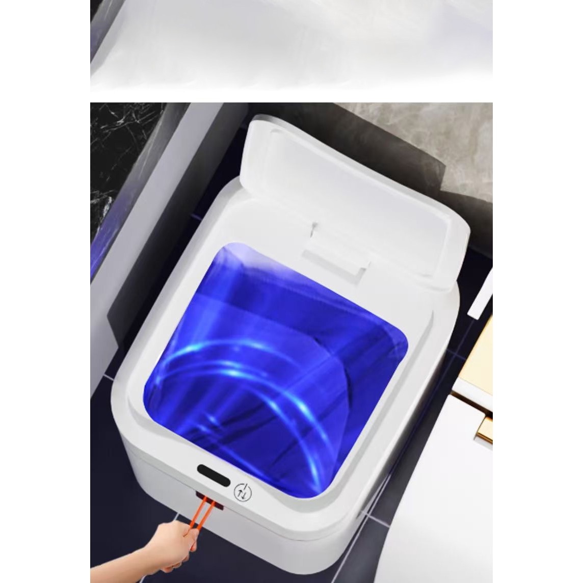 Cos de Gunoi cu Senzor Automat Zibba Life™, 20L, Design Modern si ...