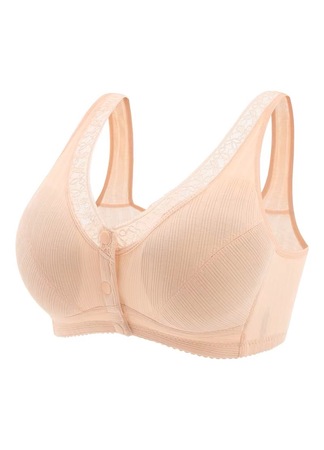 Sutien alaptare confortabil din bumbac si cupe captusite, deschidere ...