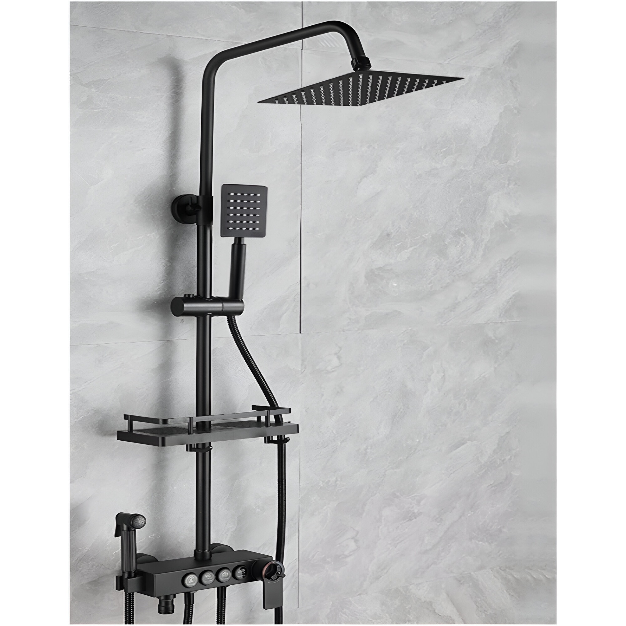 Coloana de Dus Smart, Afisaj LED, Control Termostatic,4 Moduri de ...