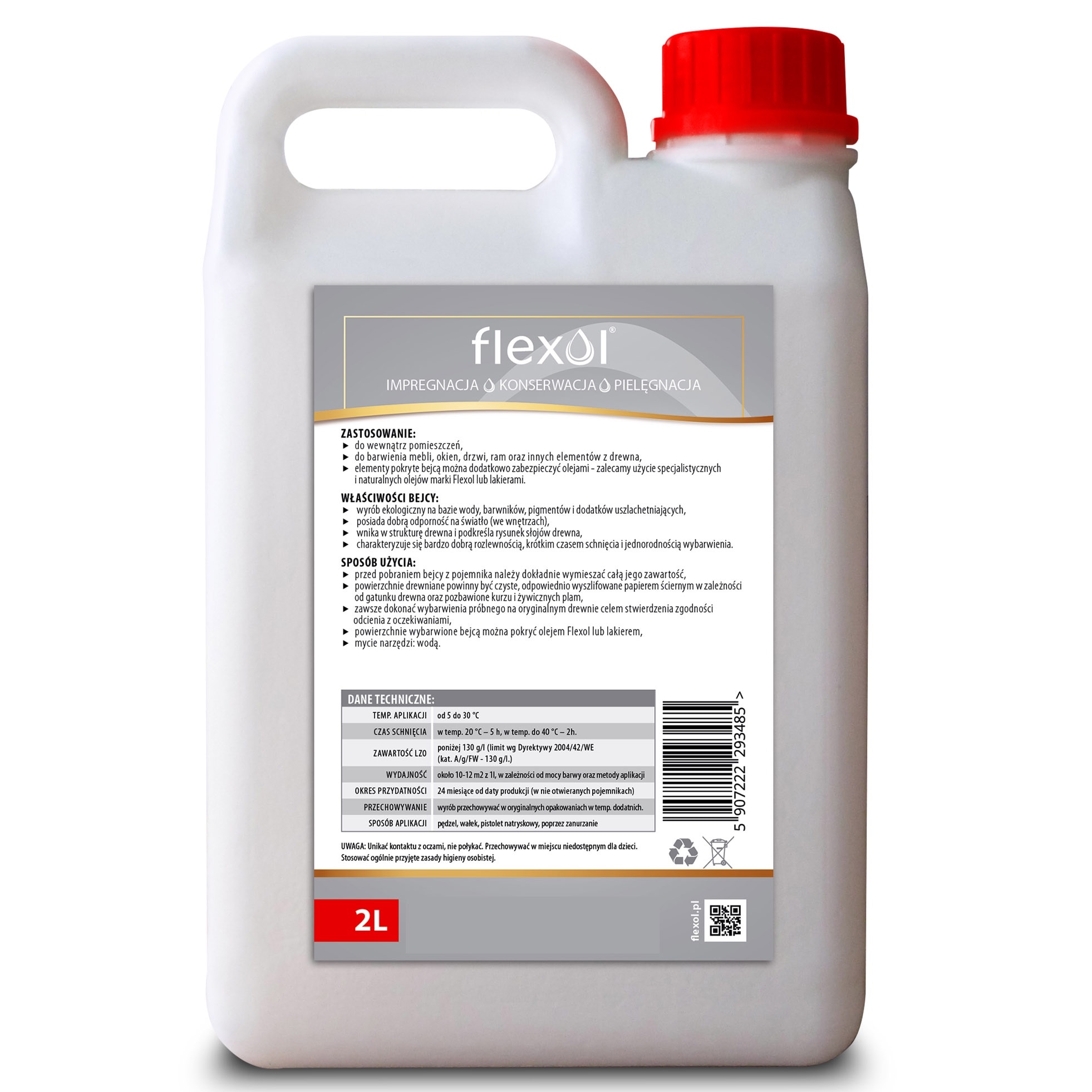 Flexol fapác, világosbarna, 2L, ökológiai, beltéri használatra ...