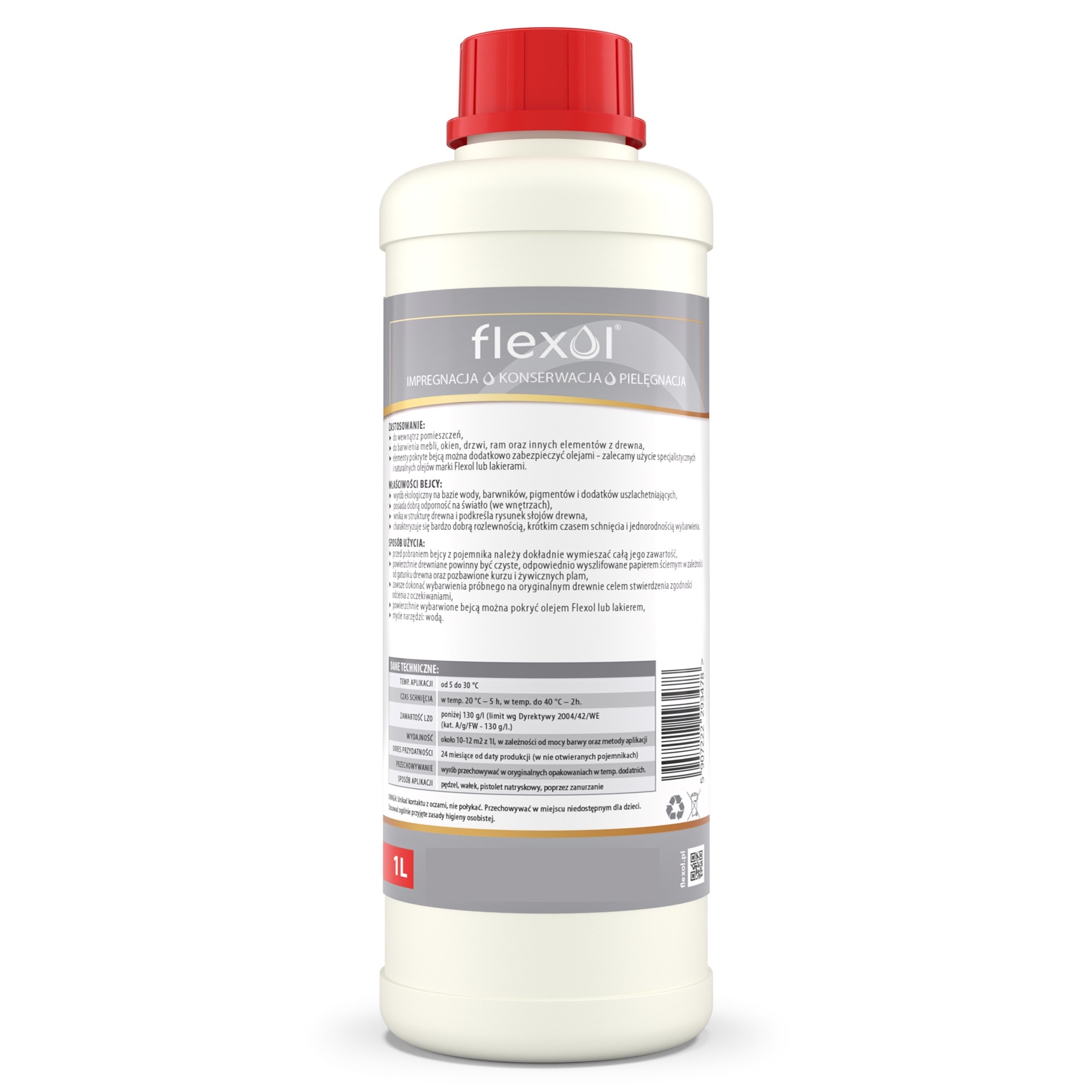 Flexol fafesték, sötét dió, 1 l, környezetbarát, beltéri használatra ...