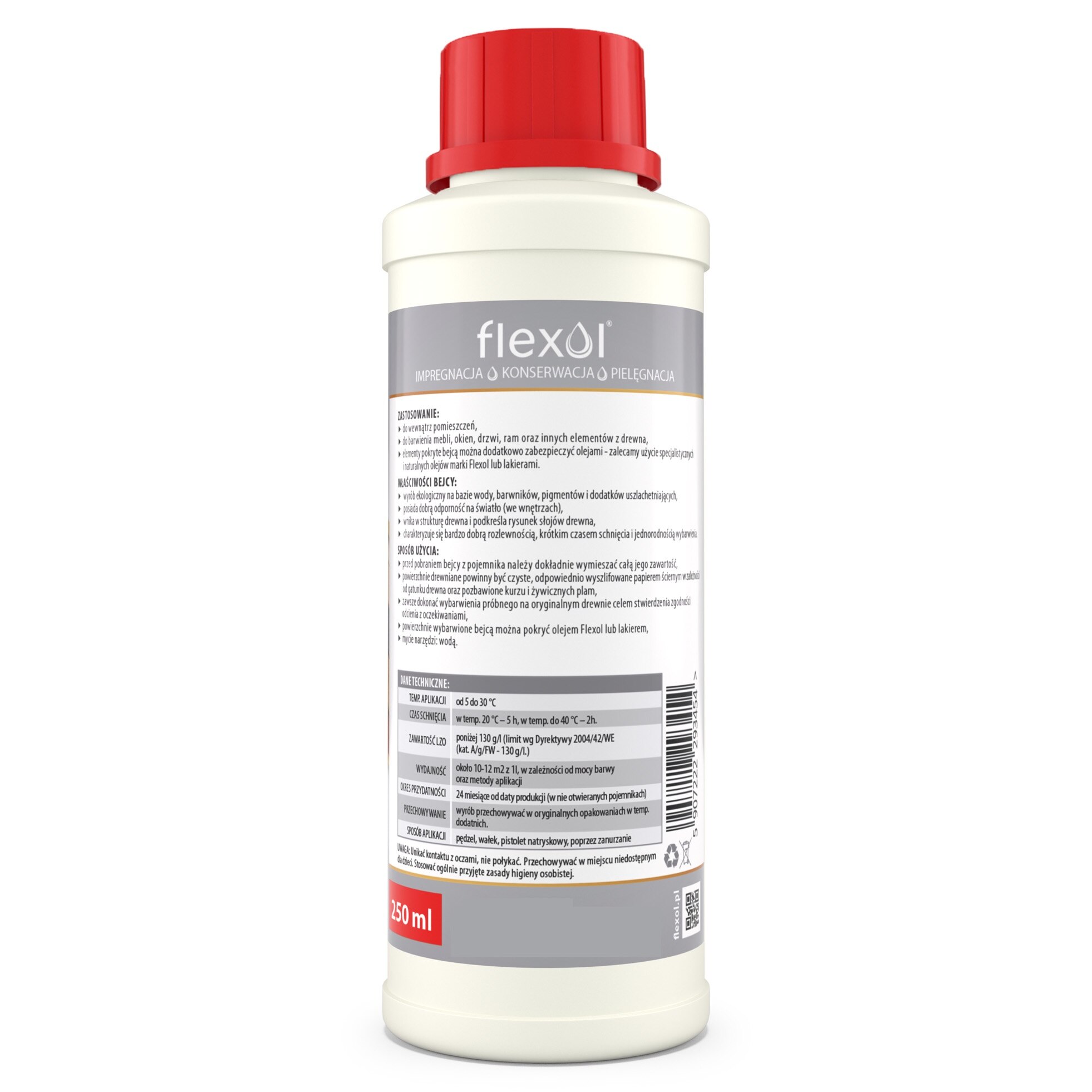 Fa lazúr, Flexol, sötétbarna, 0,25 l - eMAG.hu