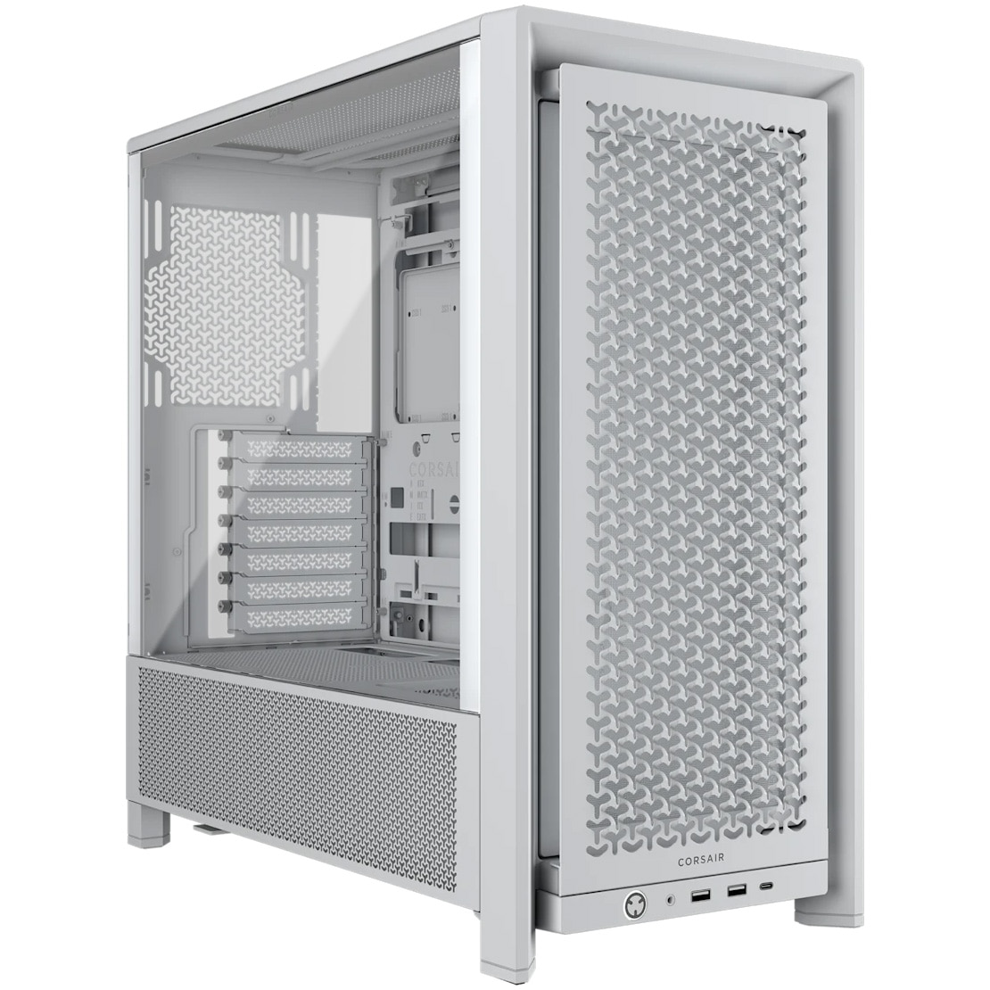 Carsasa Corsair FRAME 4000D Modular High Airflow, Mid-Tower, alb - eMAG.ro