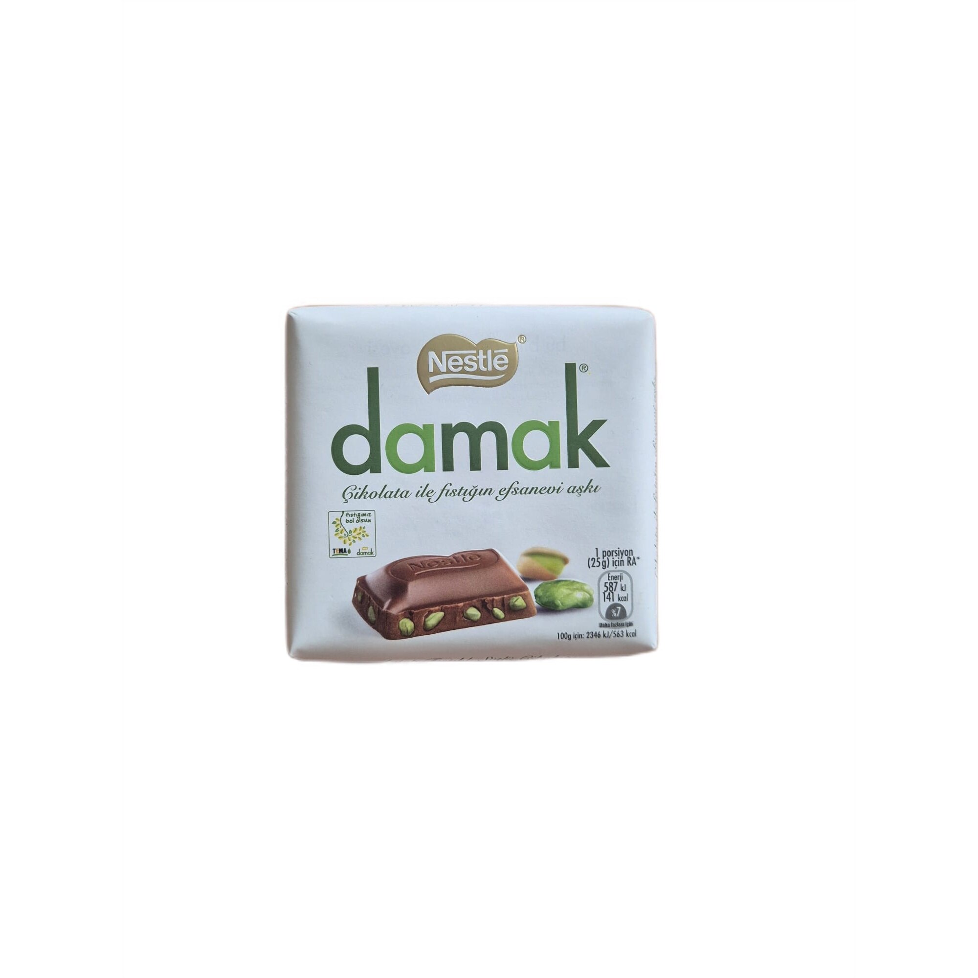 Ciocolata cu lapte si fistic, Nestle Damak, 60 g - eMAG.ro