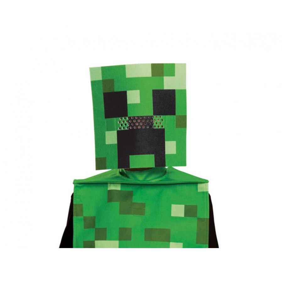 Costum carnaval Minecraft Creeper Essential pentru copii, marime M ( 7 ...