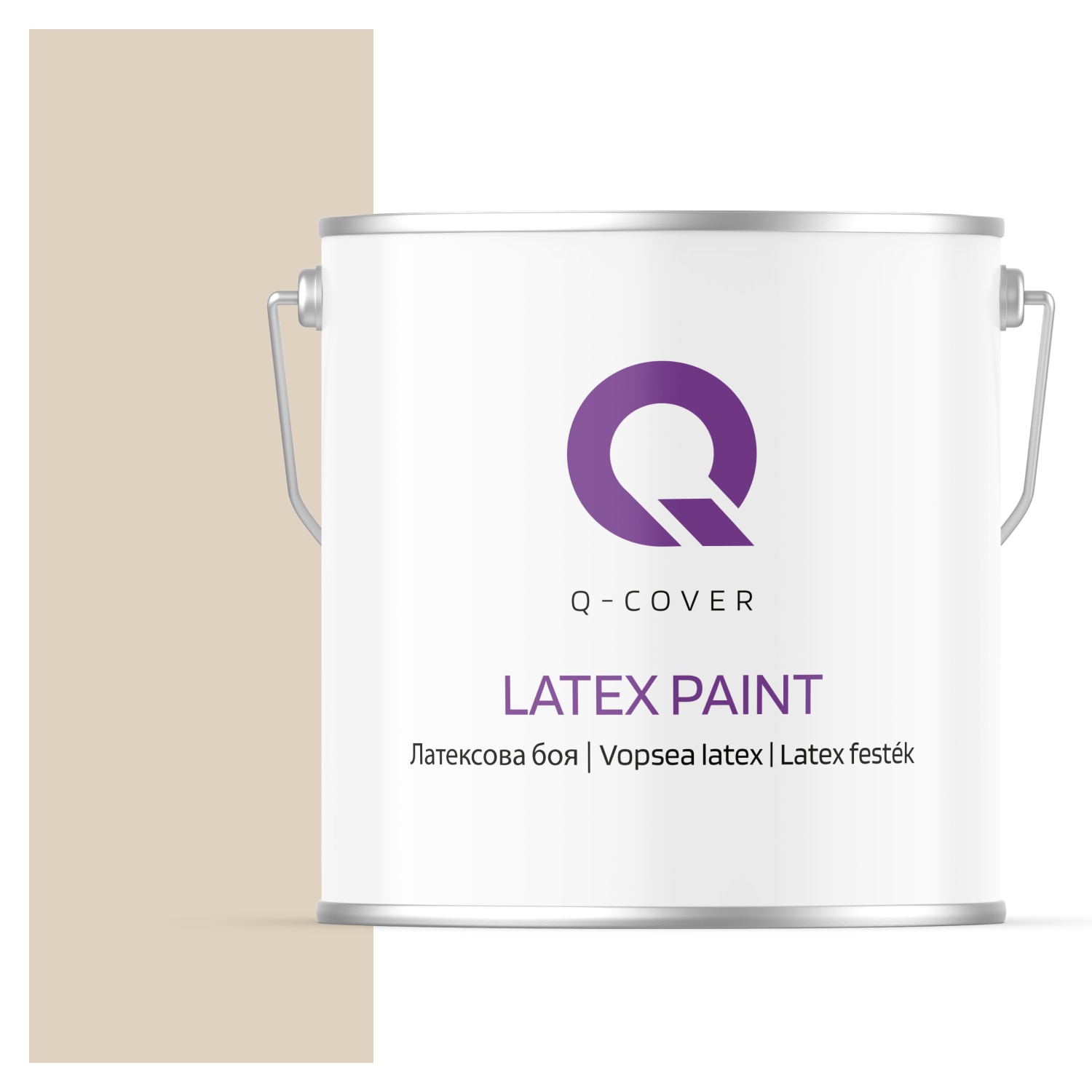 Vopsea latex, Q-Cover, Bej deschis H4164, pentru interior, pe baza de ...