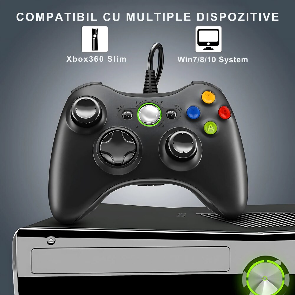 Controler cu fir Xbox 360 Promerco®, design clasic, ergonomic ...