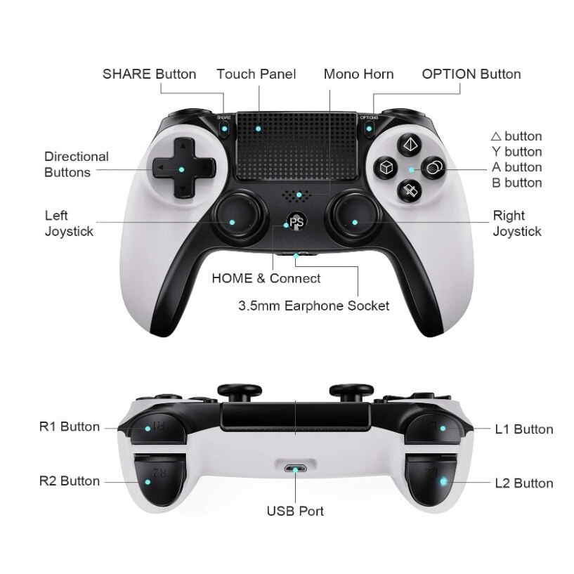 Controller Wireless, Compatibil PS 5 doar cu jocuri din PS4, PS4 ...