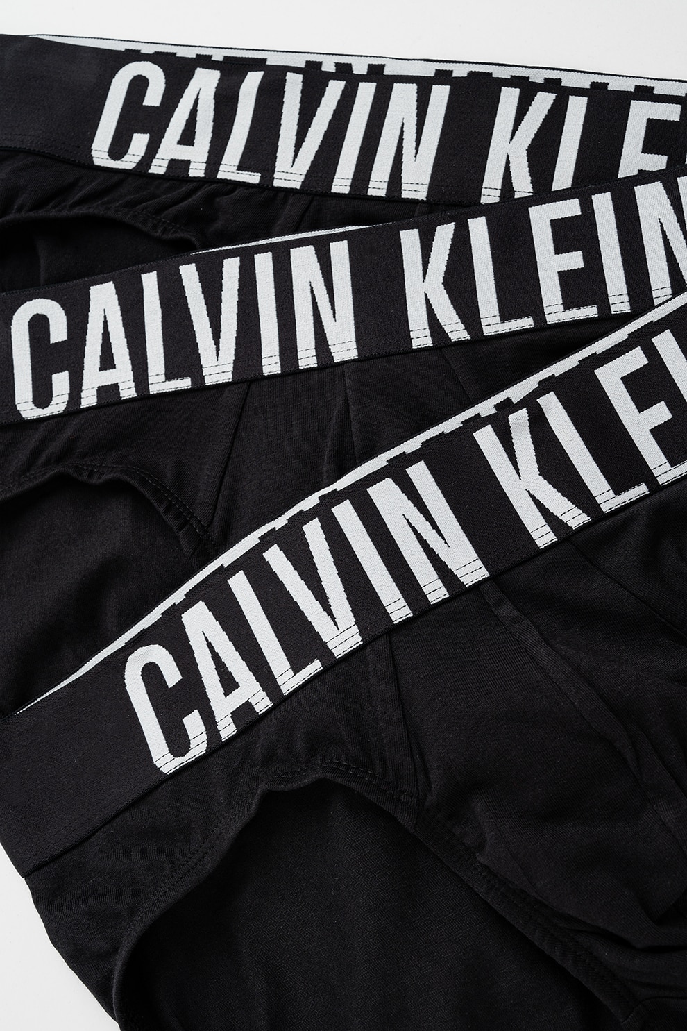 CALVIN KLEIN, Set de chiloti cu banda logo in talie -3 Perechi, Negru ...