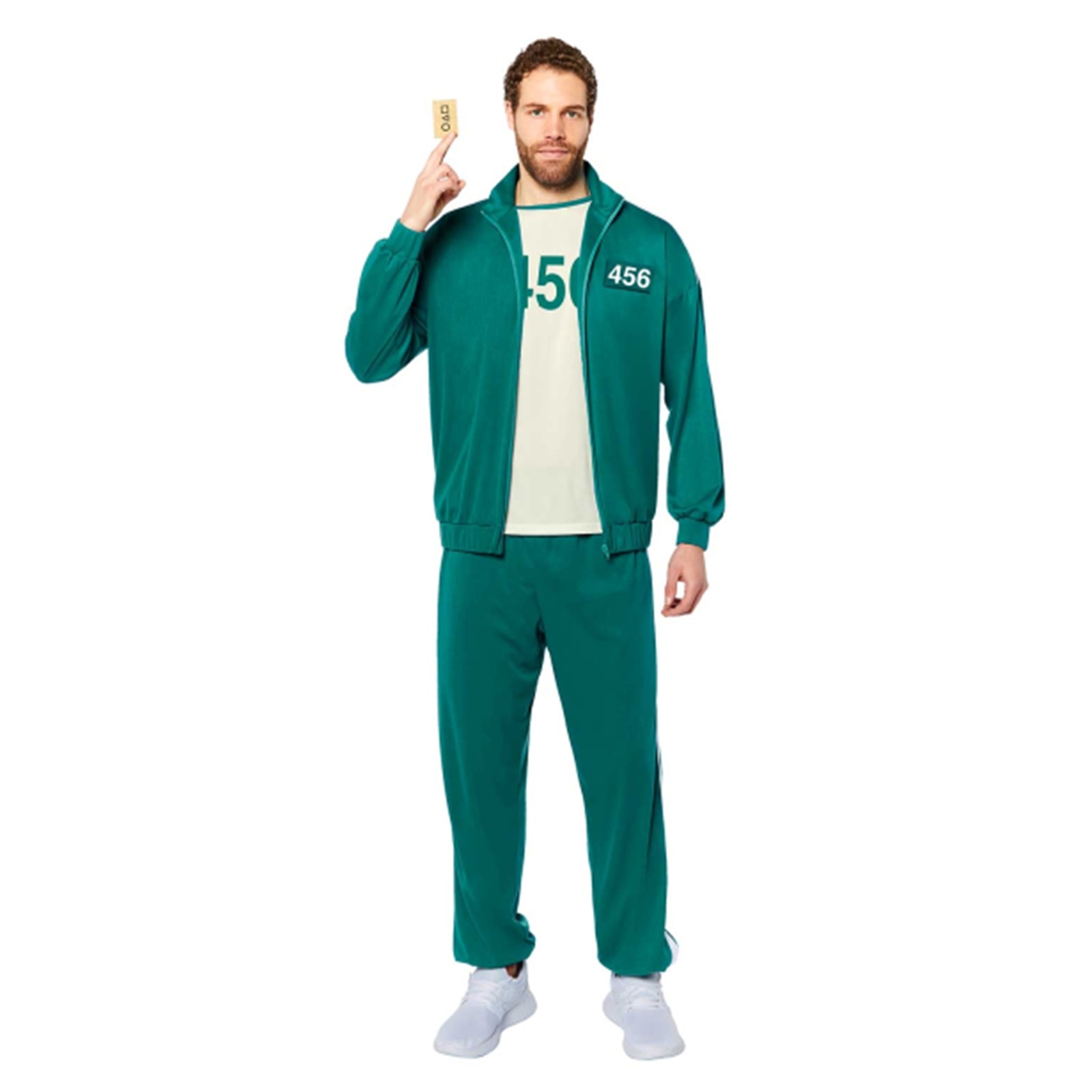 Costum jucator 456 Squid Game pentru adulti - Jocul Calamarului, L, L ...