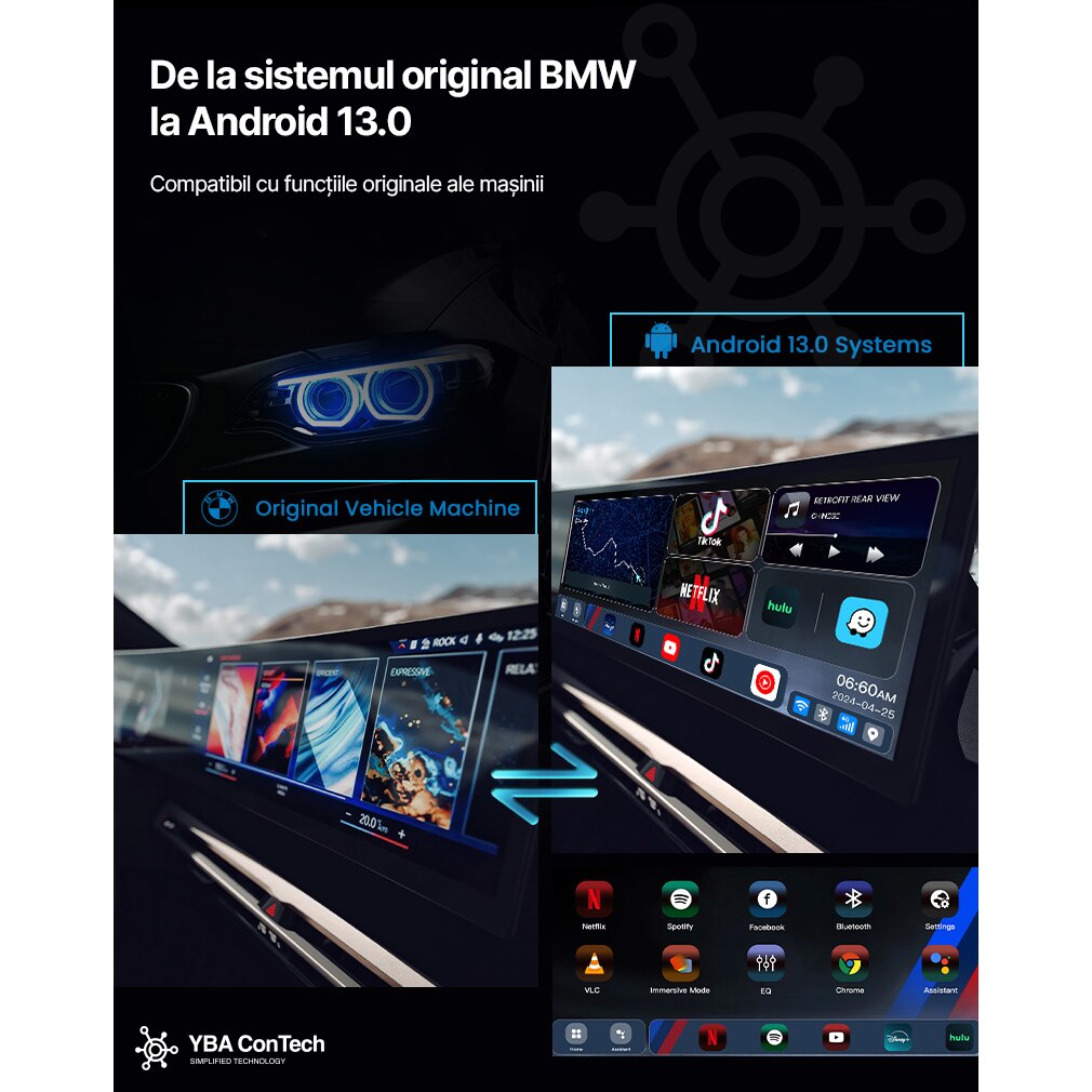 Android Box модул, предназначен за BMW CarPlay и Android, Youtube ...