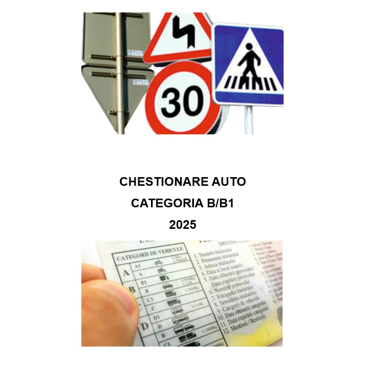 Chestionare Auto Cat. B/B1, DRPCIV 2025 - eMAG.ro