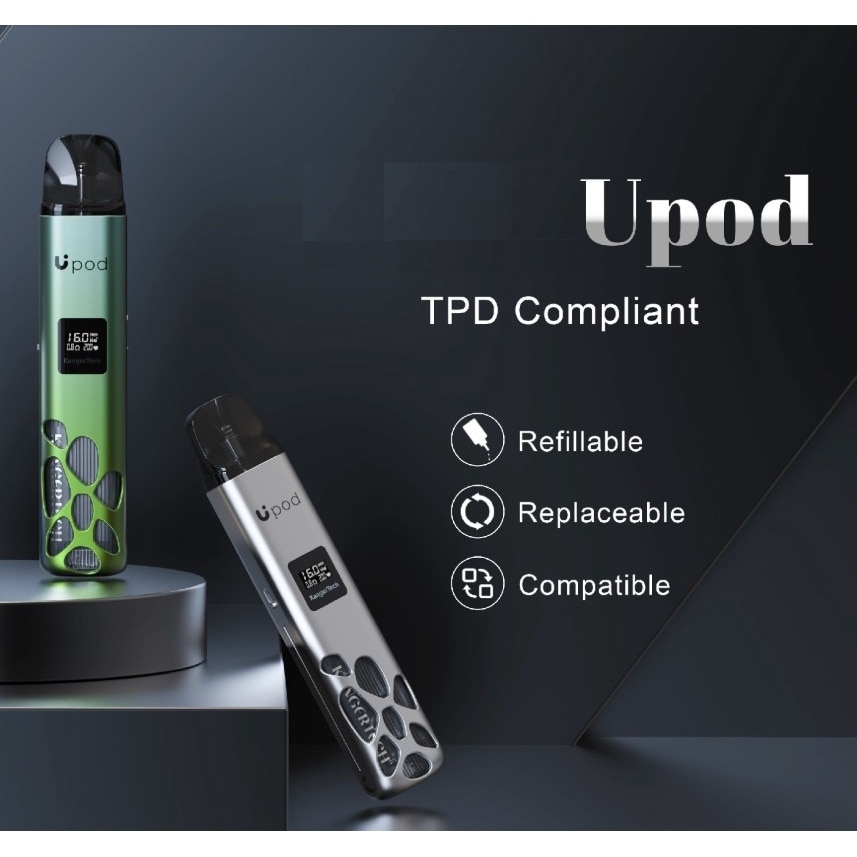 Kit tigara electronica KangerTech UPOD, 2ml, Display, Silver - eMAG.ro