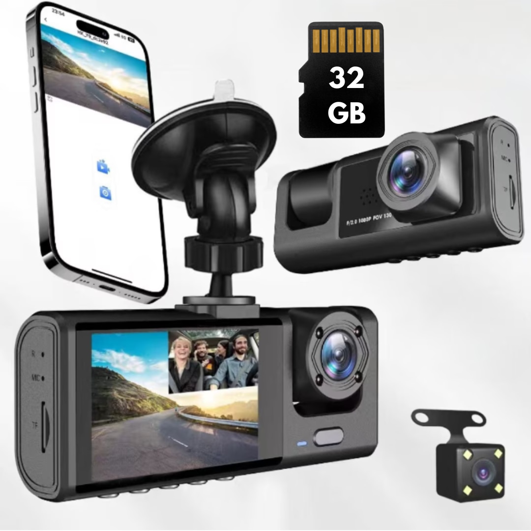 Camera Auto DVR, 3 In 1, Camera De Bord, Interior, Marsarier ...