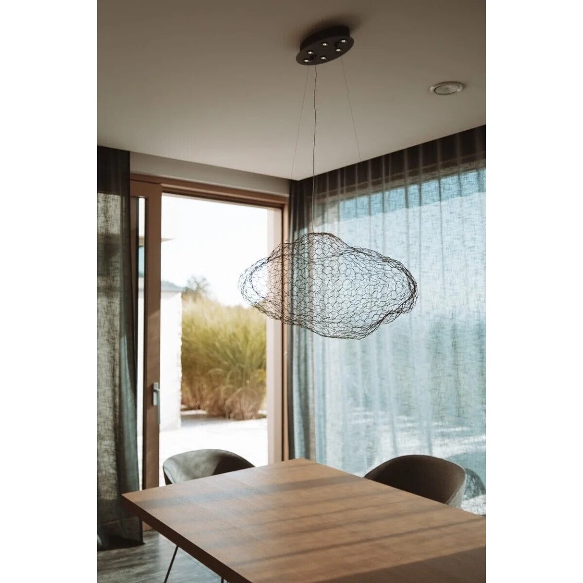 Lustra STARDUST LED 14W, neagra, design modern - eMAG.ro