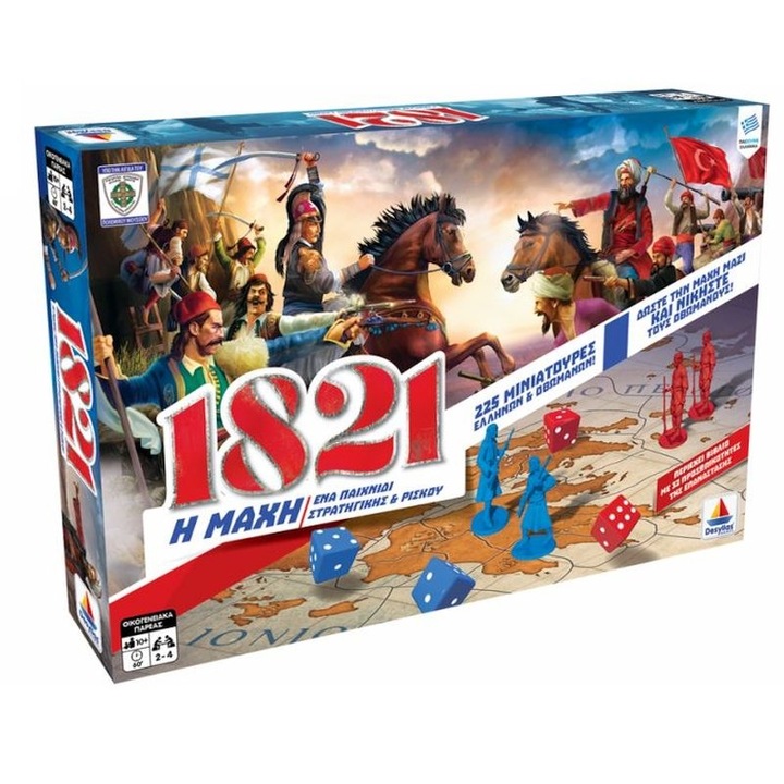 Joc de societate 1821 E Mache, Desyllas, set cu 225 miniaturi, 10 ...