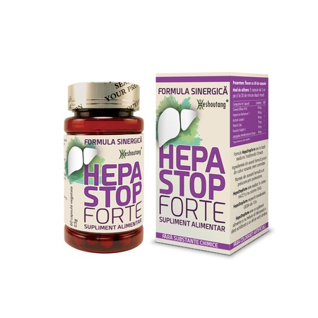 Hepa Stop Forte 60 capsule vegetale, Heshoutang - eMAG.ro