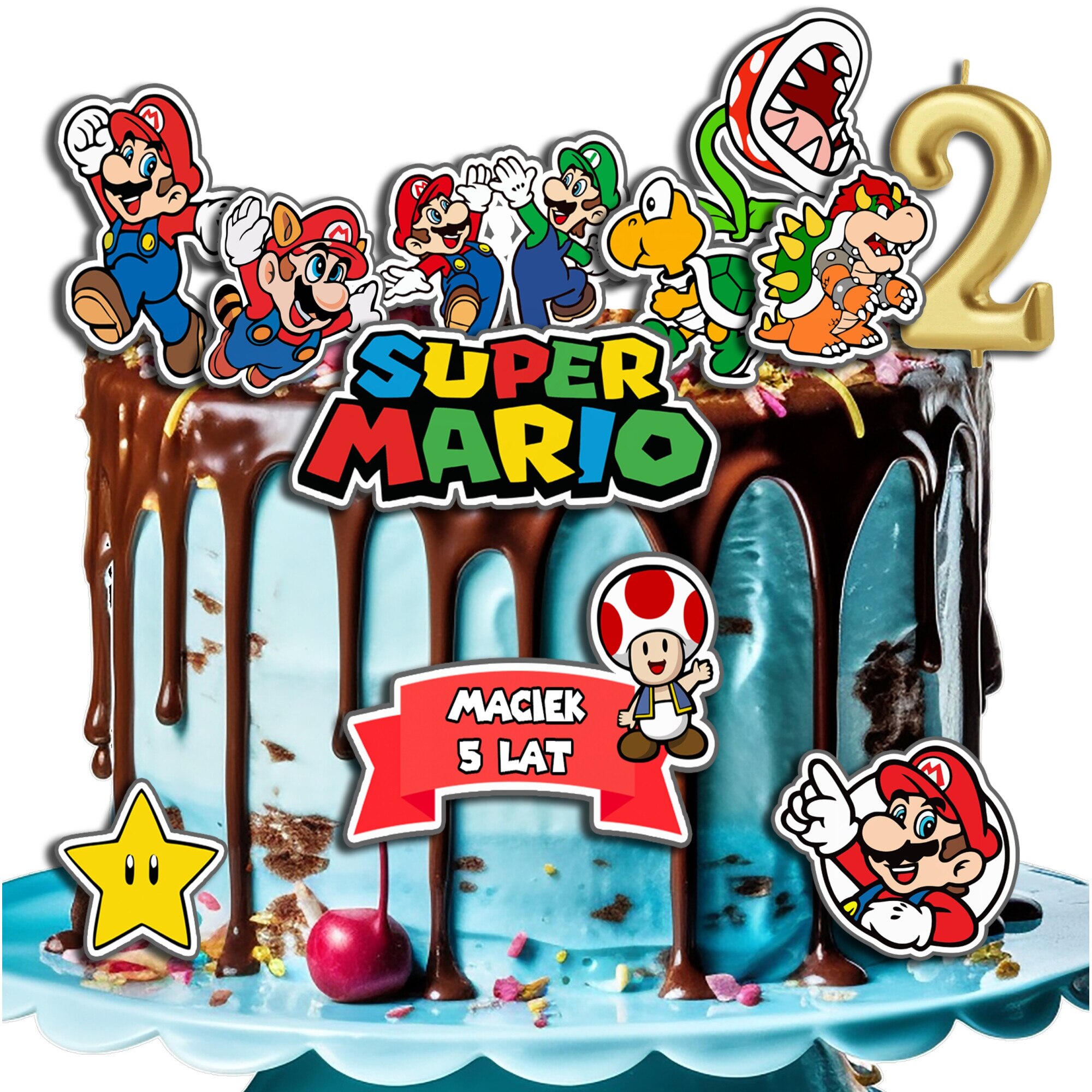 Accesorii petrecere Dodo Model SUPER MARIO BROS + NUME - eMAG.ro