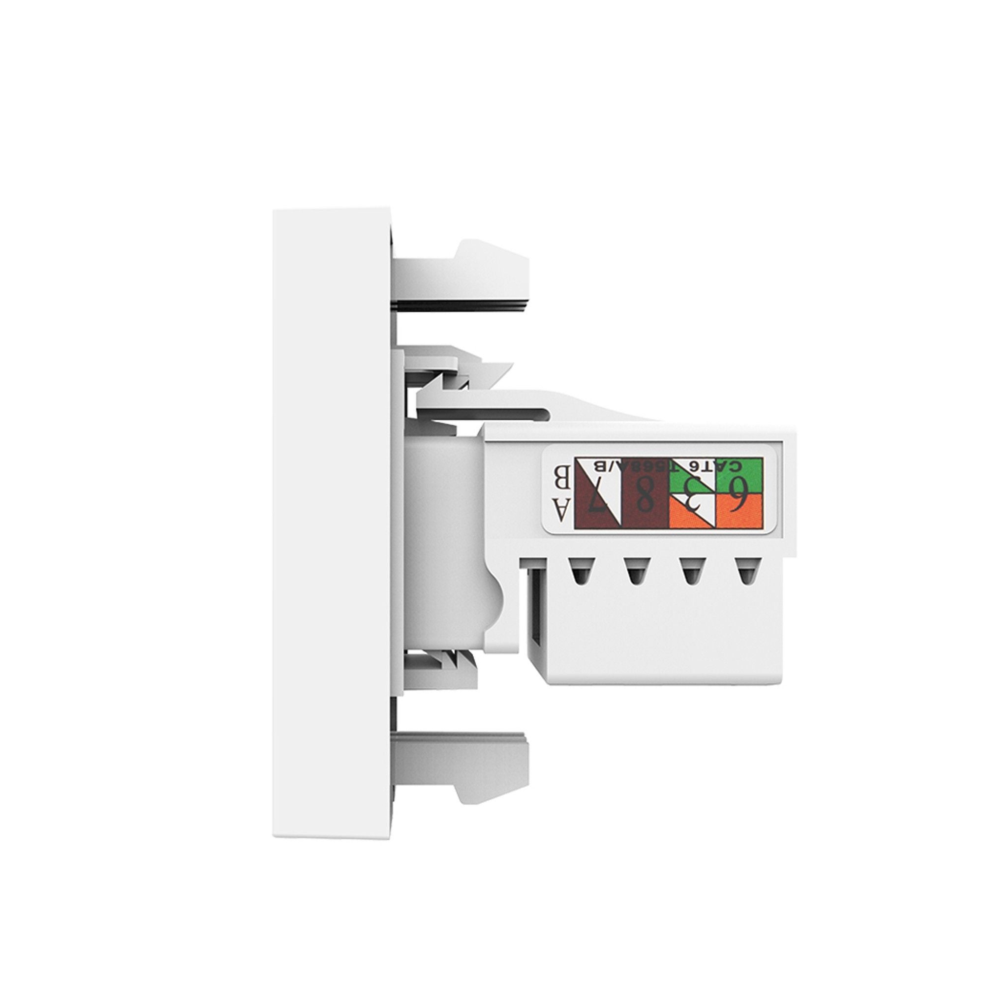 Priza date (RJ45) Livolo, modulara, IP20, alba - eMAG.ro