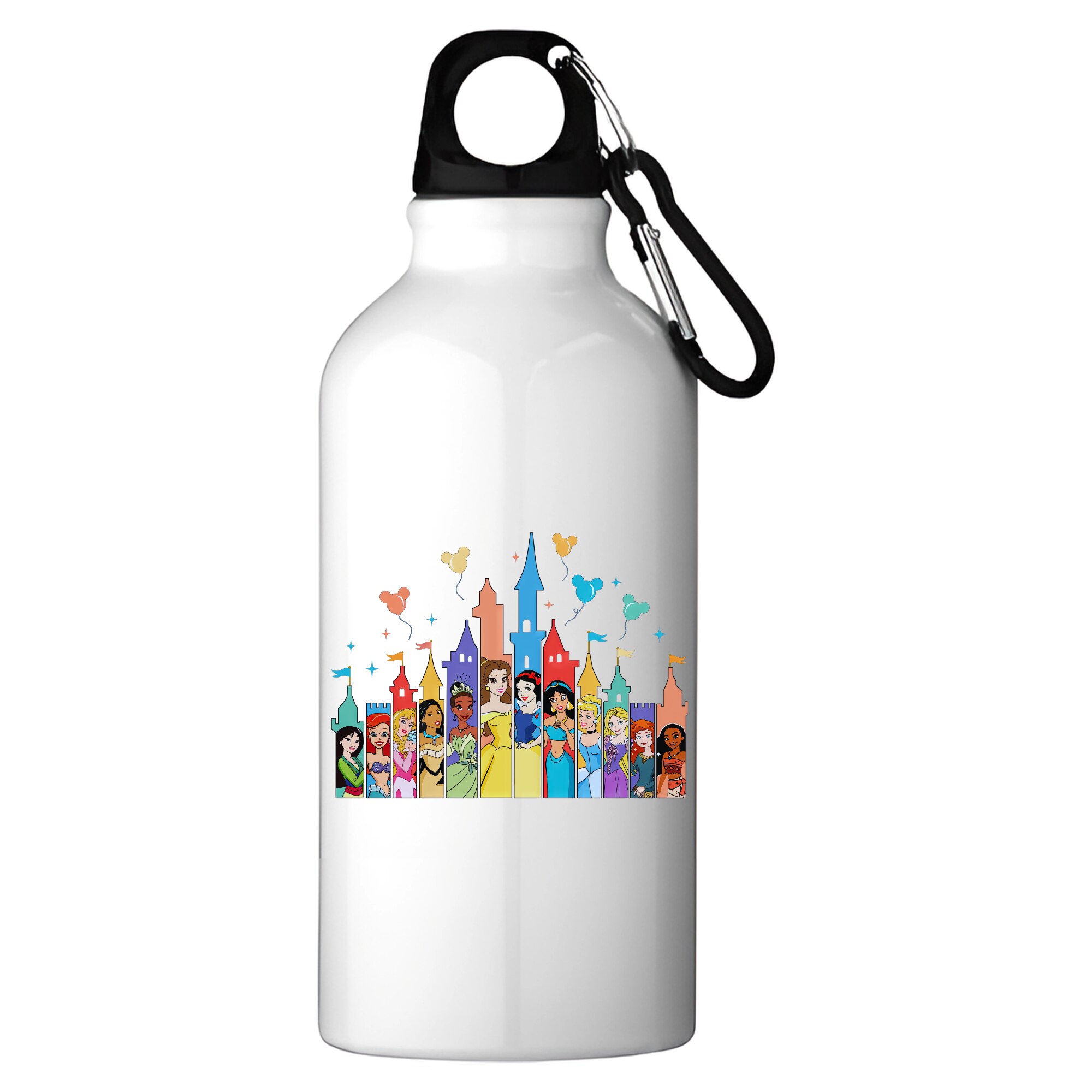 Sticla recipient apa din aluminiu cu carabina, 400 ml, tematica ...