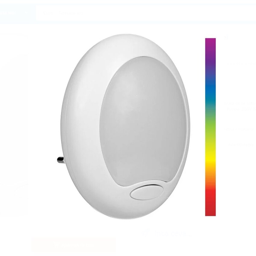 Színes LED éjszakai fény - eMAG.hu