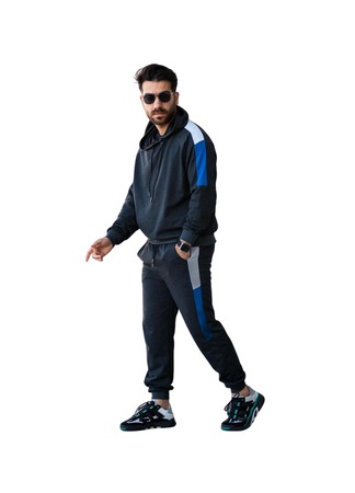 Trening pentru barbati bleumarin, hanorac cu gluga si pantaloni de ...