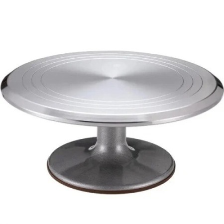 Platou rotativ pentru ornat torturi, aliaj de aluminiu, baza ...