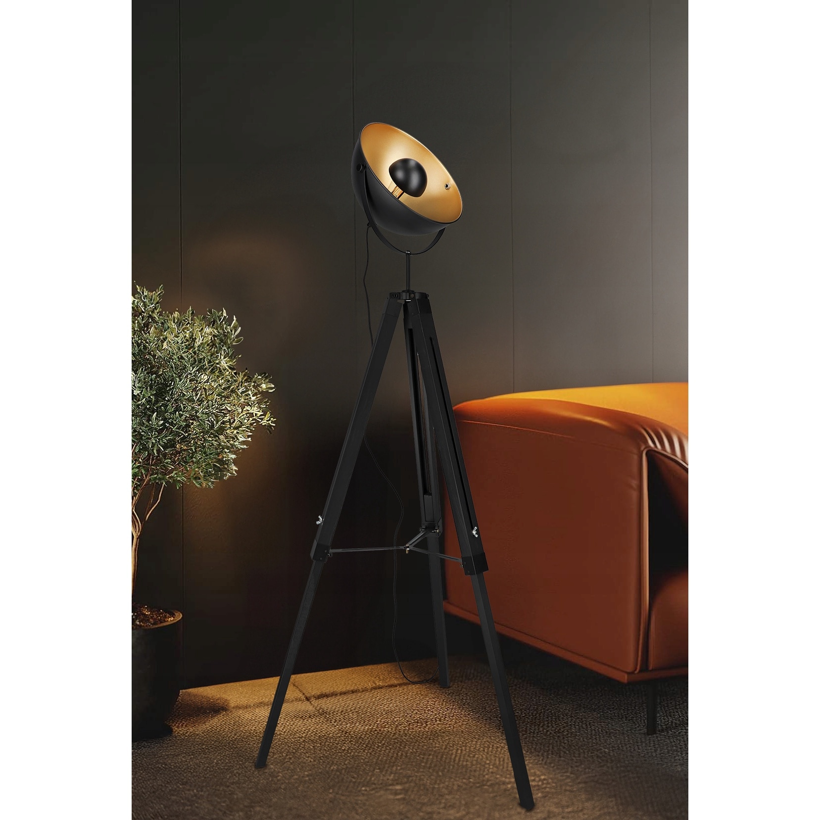 Lampa de podea LED Sufragerie Spot Trepied Ajustabil E27 - eMAG.ro