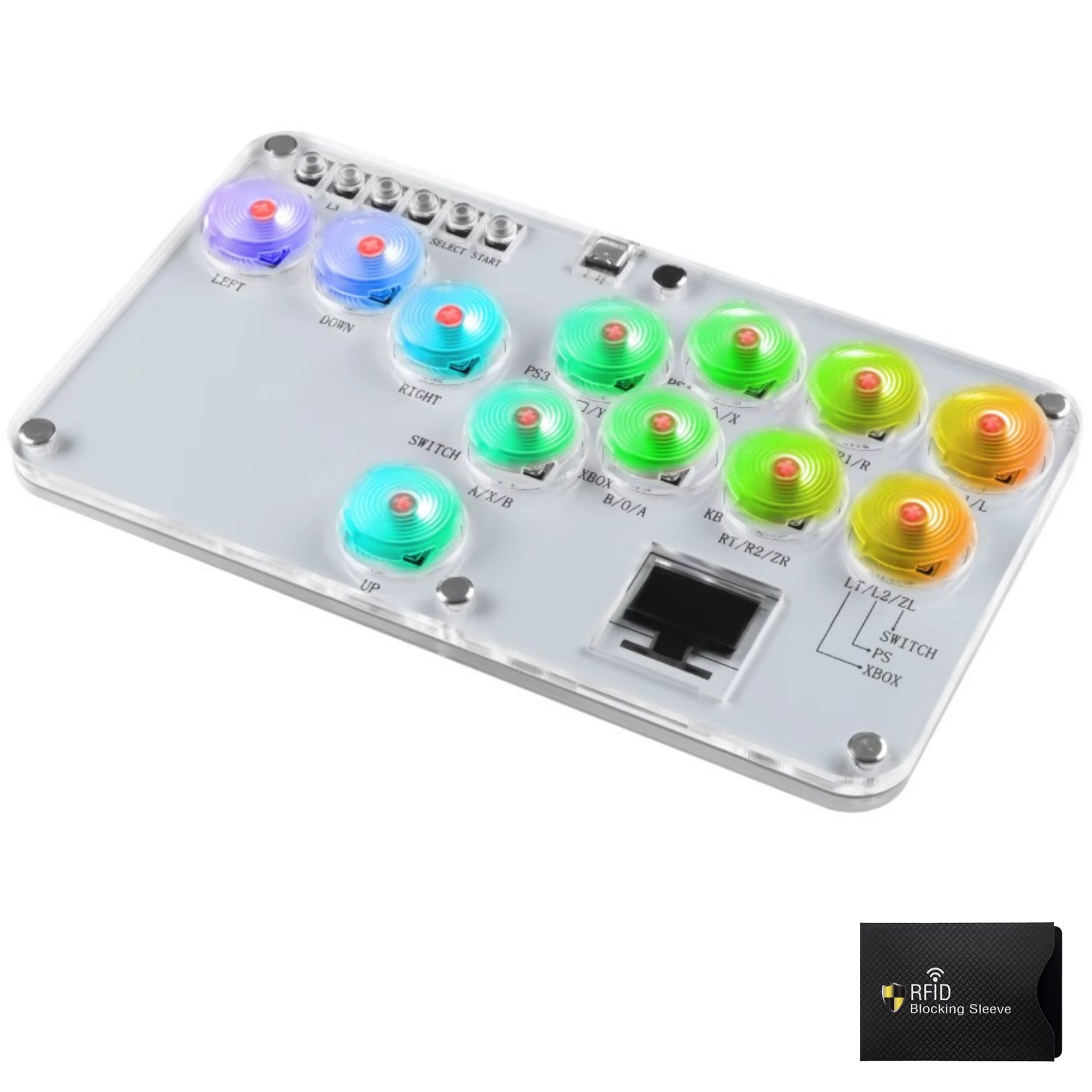 Controler Arcade Fight Stick Retro, Gaming, compatibil PC, PS3, PS4 ...