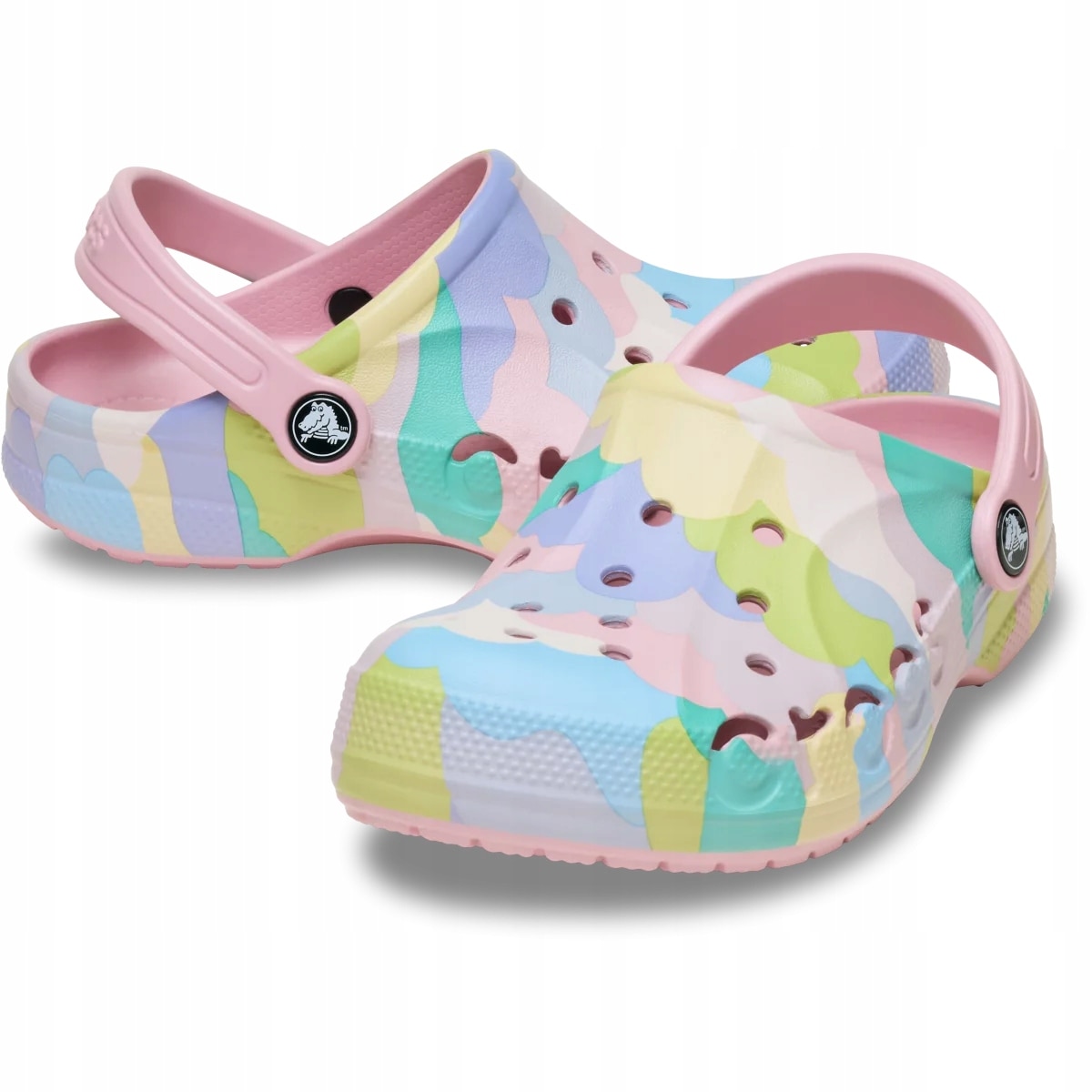 Saboti Copii, Crocs, Baya Seasonal Printed 209728 Kids Clog, Roz, 28-29 ...