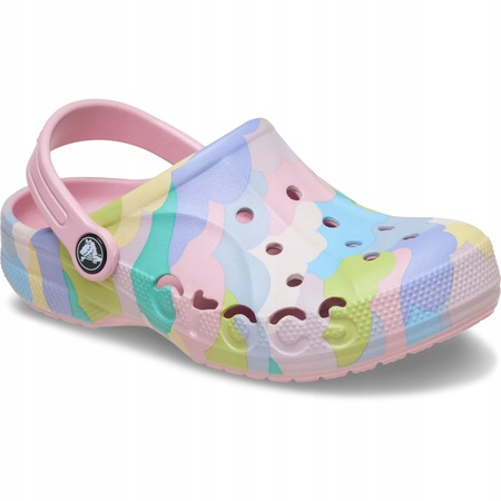 Saboti Copii, Crocs, Baya Seasonal Printed 209728 Kids Clog, Roz, 28-29 ...