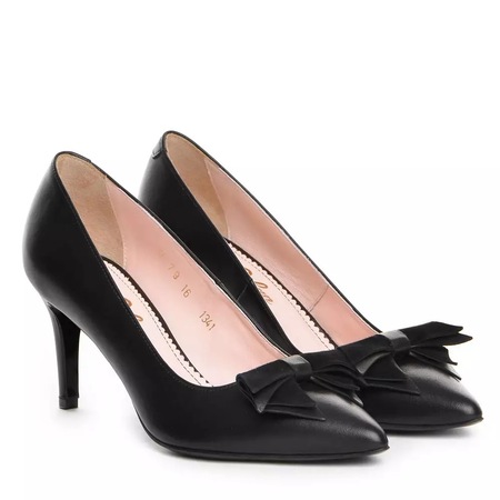 Pantofi dama Guban model 1341 nappa, Negru, 37 - eMAG.ro