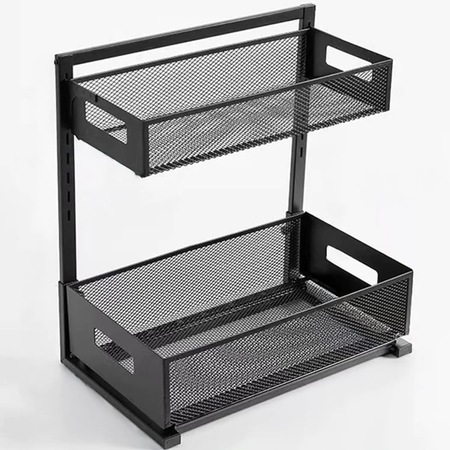 Organizator Multifunctional Elindor® pe 2 Nivele, Suport Metalic pe ...