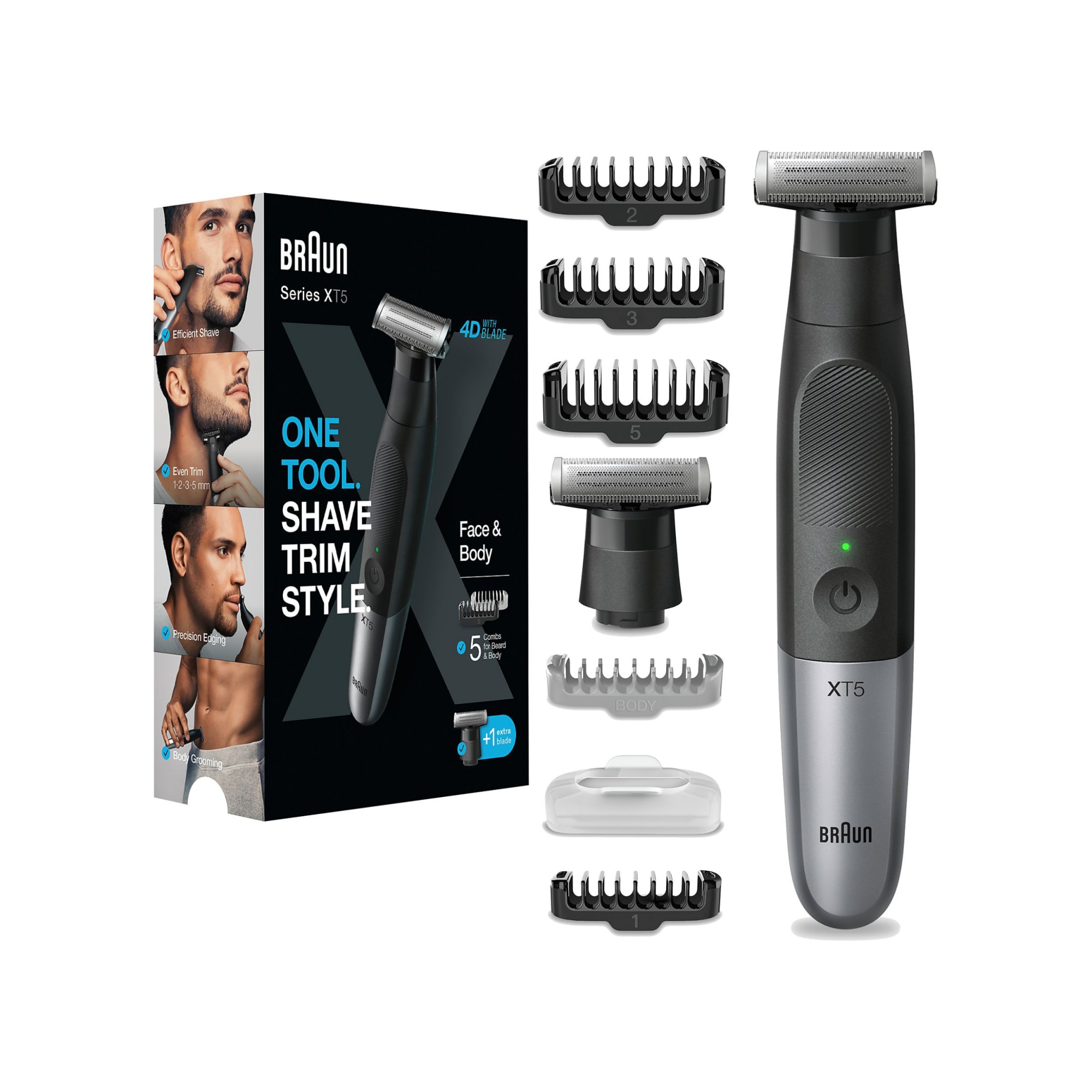 Aparat hibrid de barbierit si tuns barba Braun Series X XT5110 Wet&Dry ...