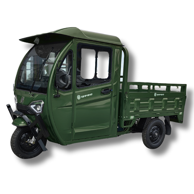 Triciclu electric cu remorca si cabina inchisa Jp3000, Verde - eMAG.ro