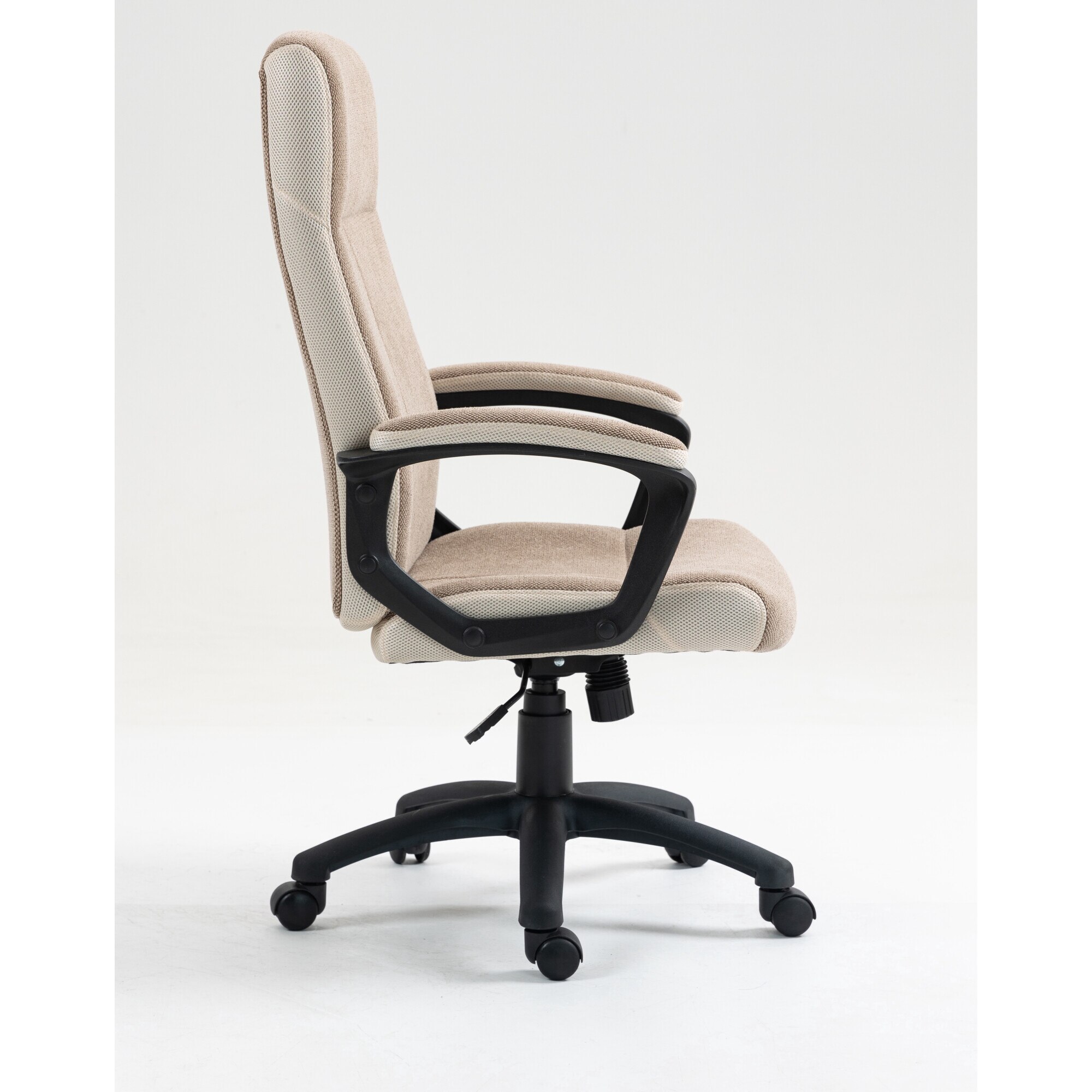 Scaun birou Kiwari Tin, spatar inalt, suprafata textil, brate cromate ...