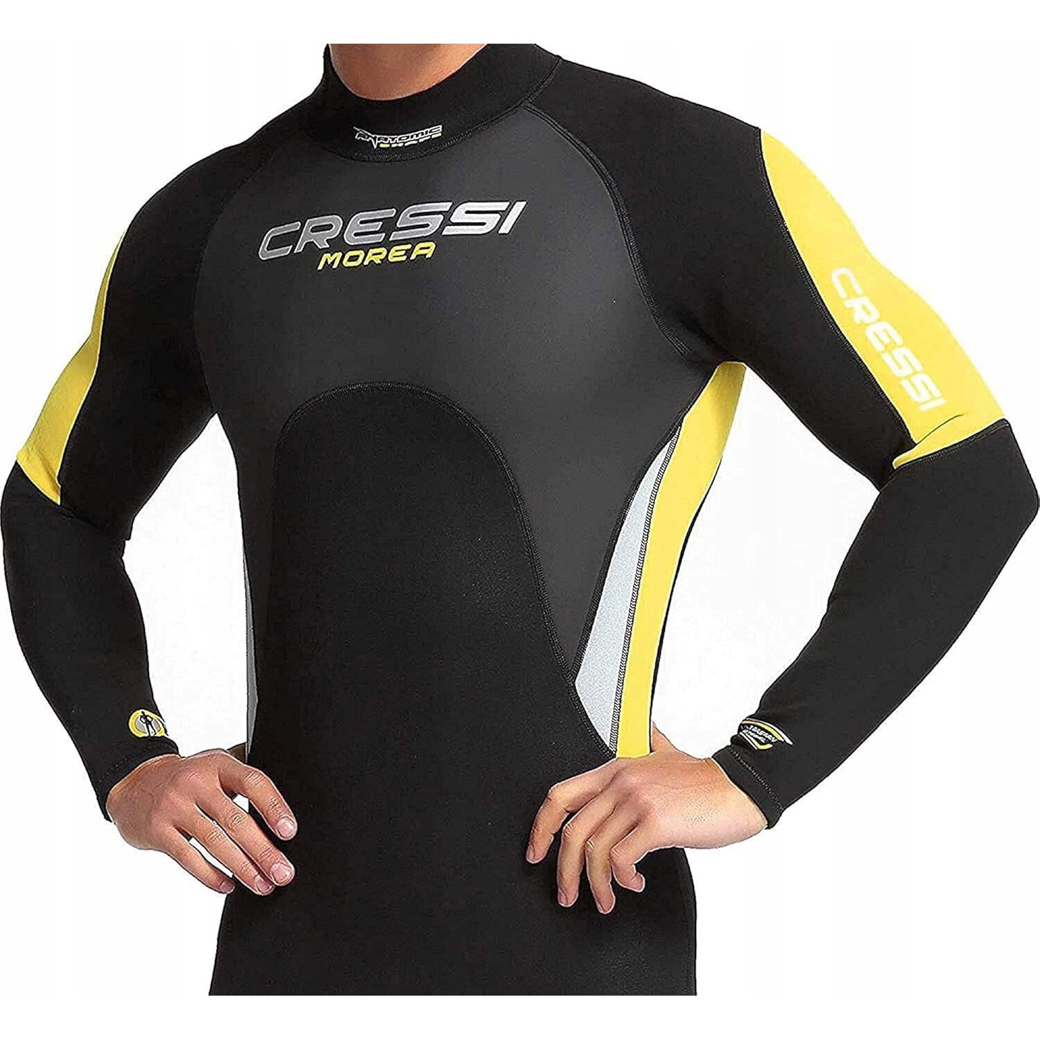 Costum de inot Cressi Morea 3 mm, neopren, lungi maneci, gri, marimea M ...