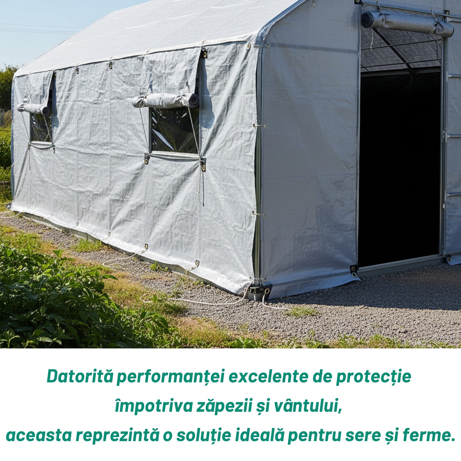 Prelata, prelata impermeabila, prelata cu ochiuri, 680 g/m², material ...