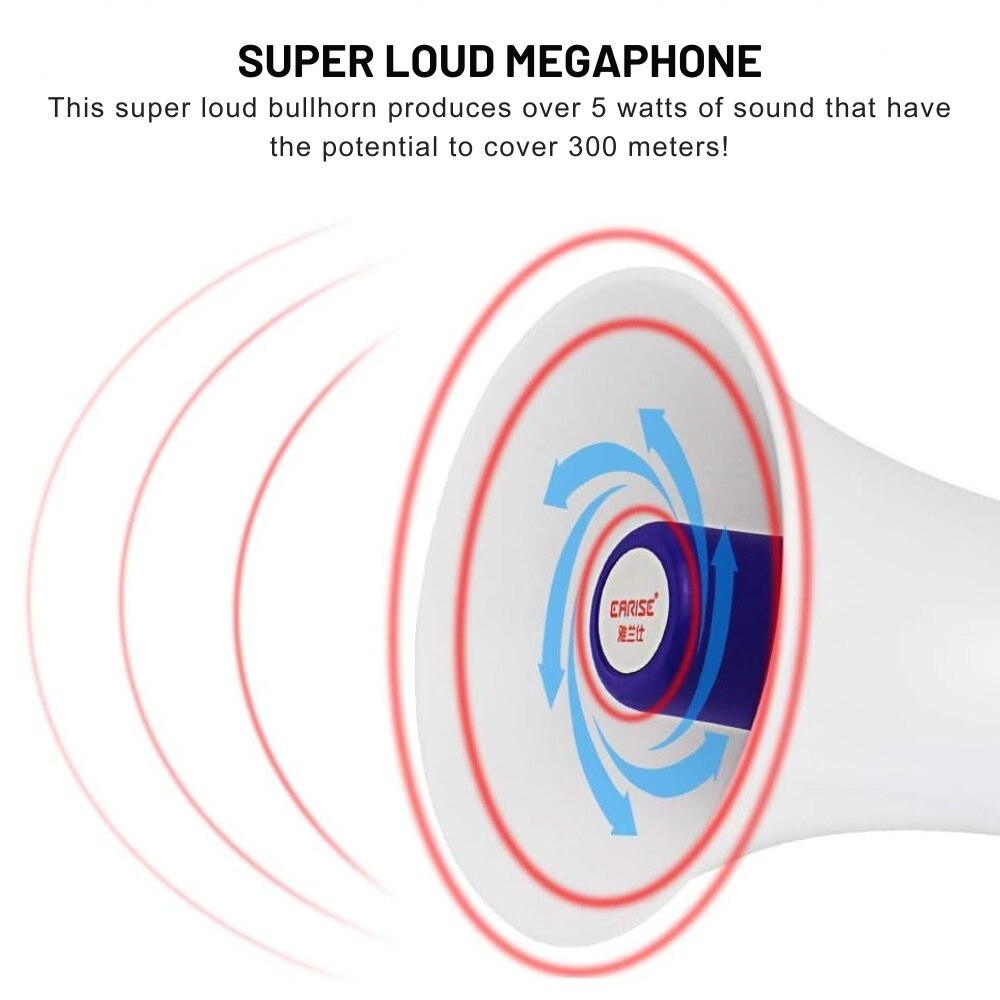 Megafon Portavoce Puternic si Portabil cu Microfon, Inregistrare ...