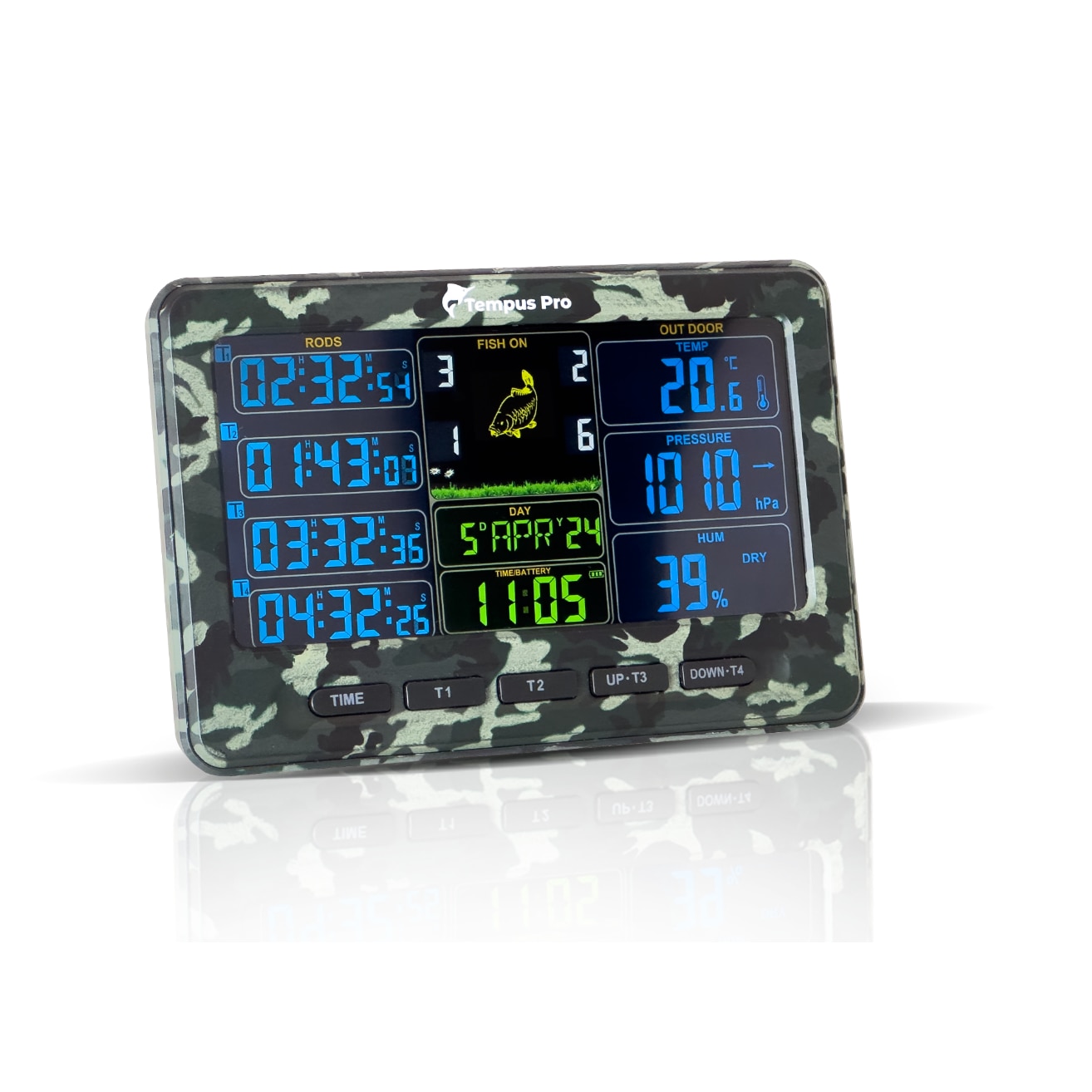 Timer Crap Tempus Pro, cu 4 Cronometre, Autonomie 150 ore, Geantă ...