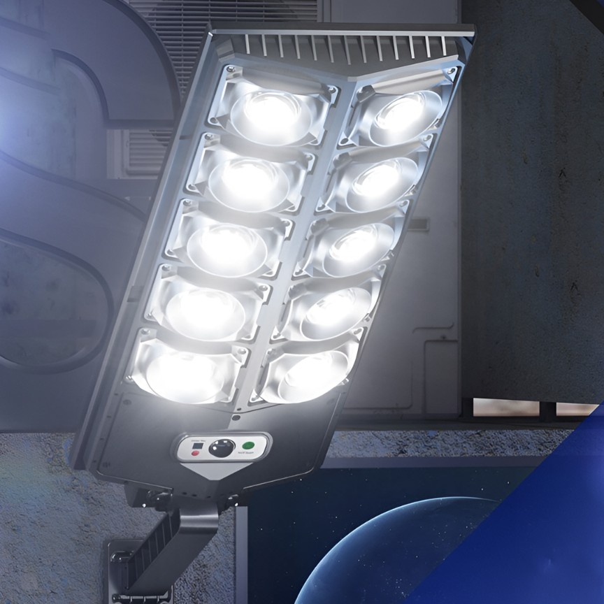 Lampa solara stradala, 1000W, Negru - eMAG.ro