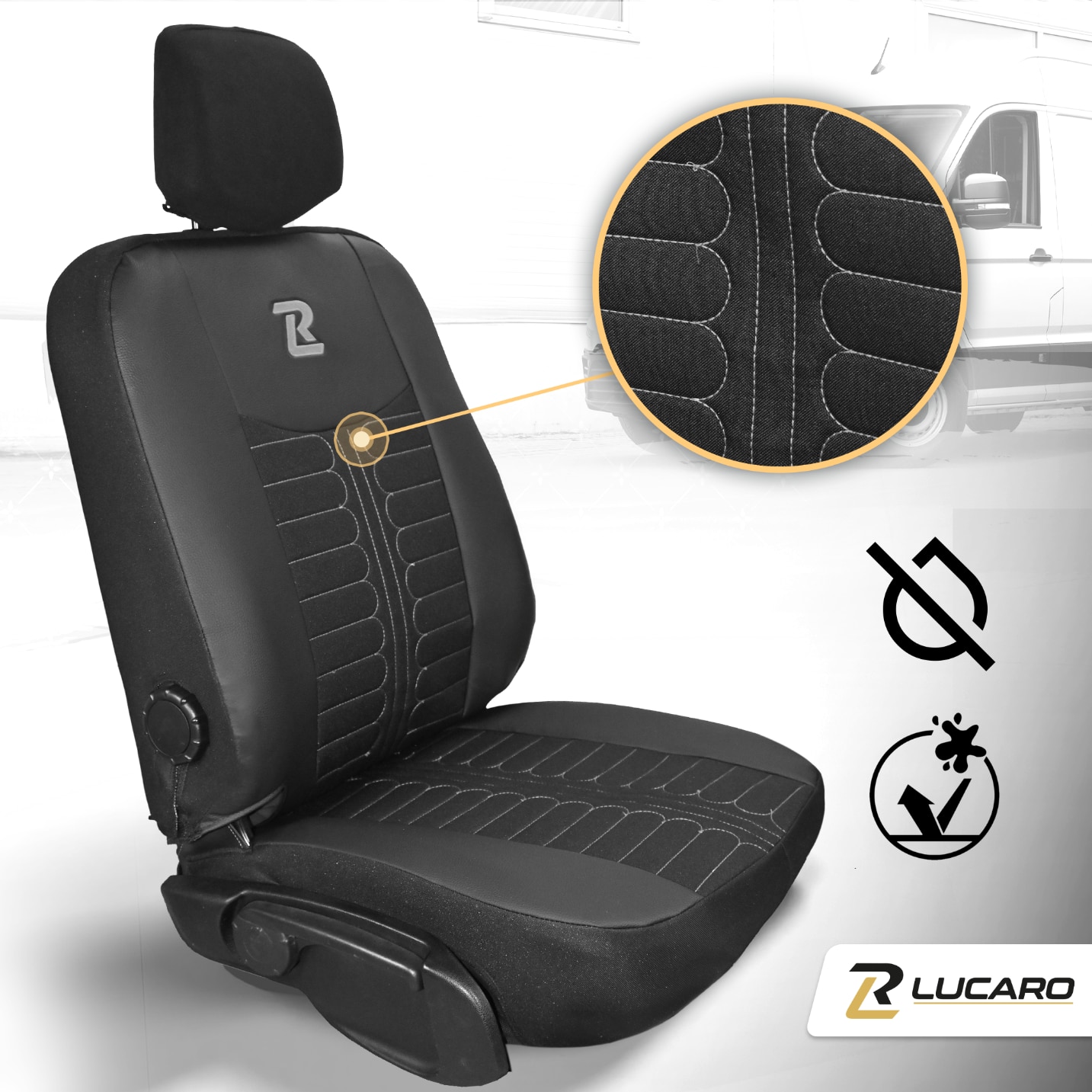 Set Huse Auto Profesionale (8 piese) pentru Renault Master 3, Opel ...