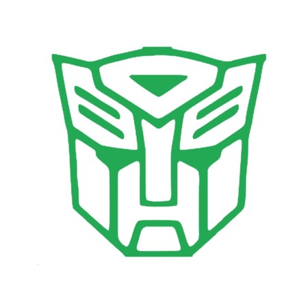 Sticker Transformers, verde, 19cm - eMAG.ro