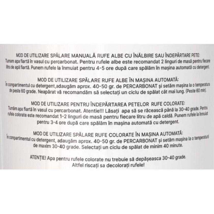 Percarbonat de Sodiu 1Kg - eMAG.ro