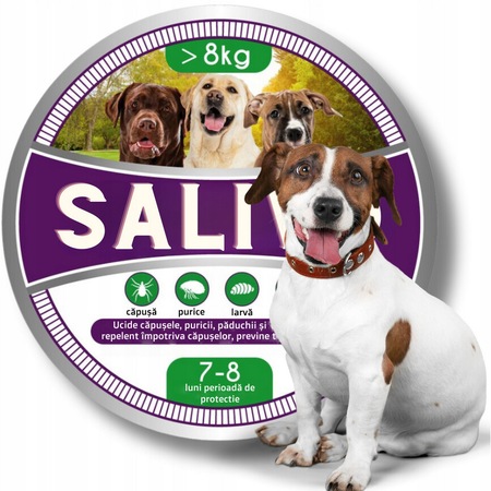 Zgarda anti capuse, purici, larve, pentru un caine mare, Salivo ...
