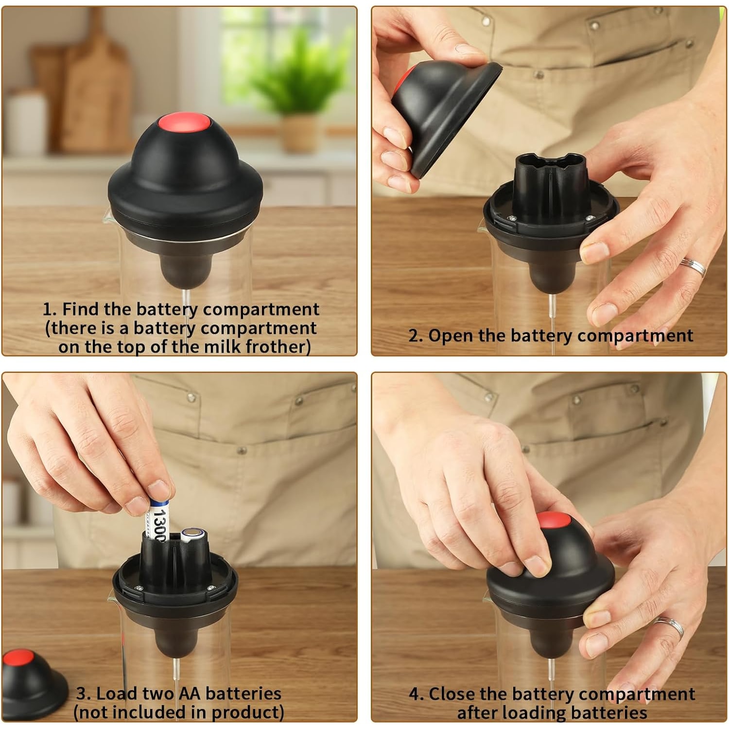 Spumator de lapte electric de ultima generatie, mixer cu cap dublu ...