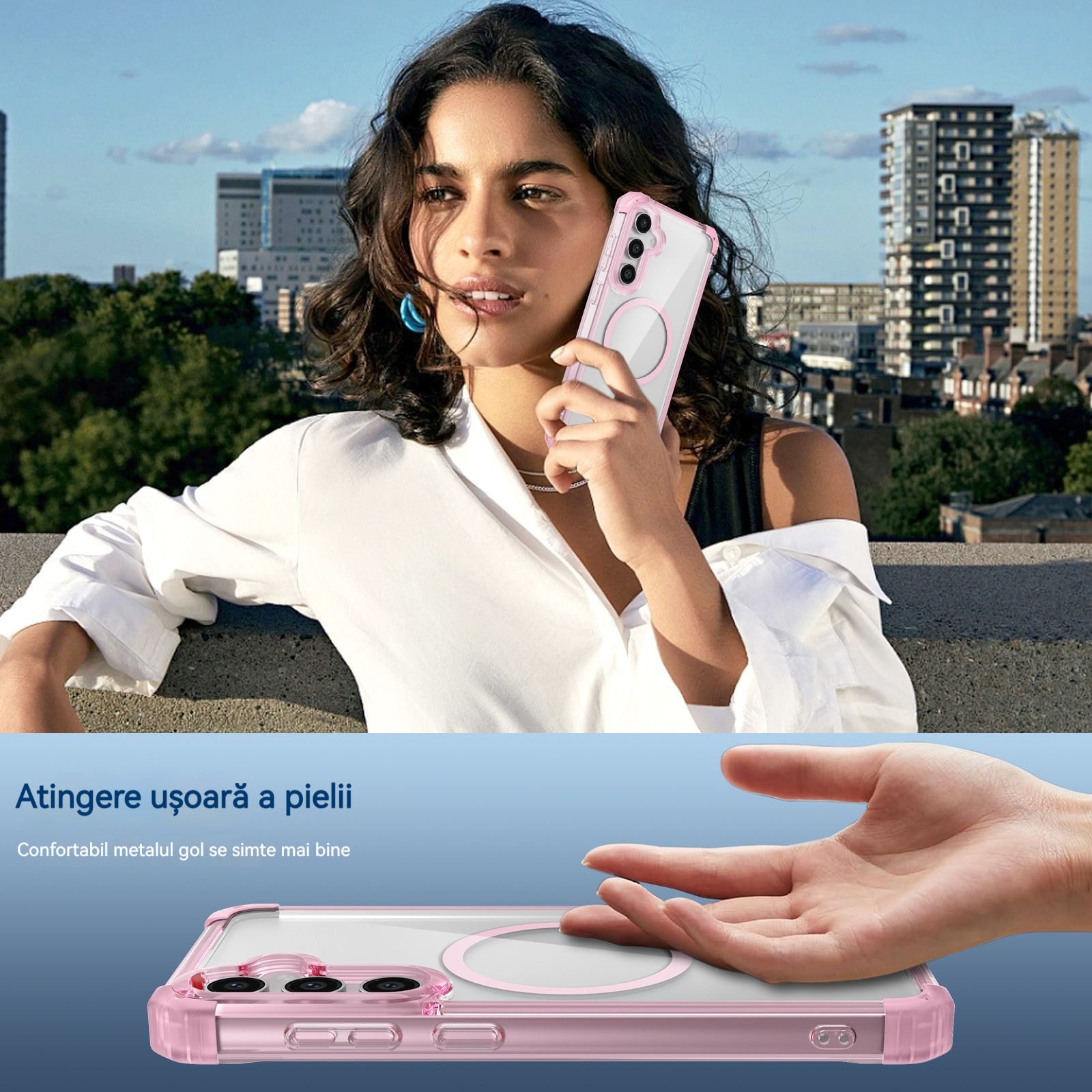 Husa compatibila cu Samsung Galaxy S25, YSBER, pentru telefon mobil cu ...