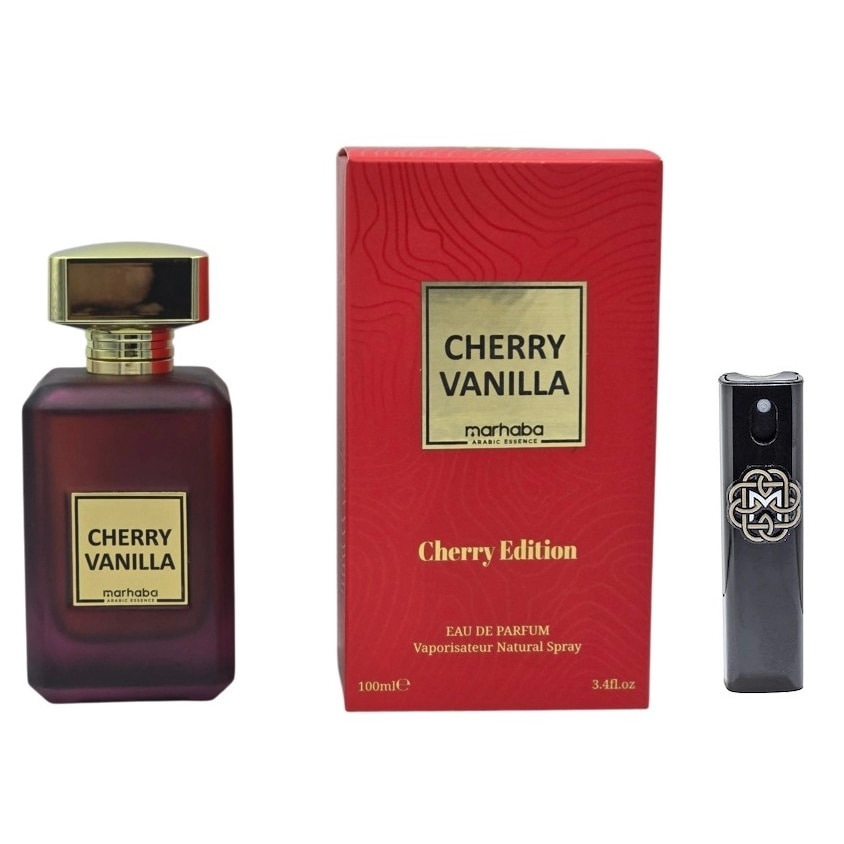 Set Apa de parfum Marhaba Cherry Vanilla unisex 100 ml parfum arabesc ...