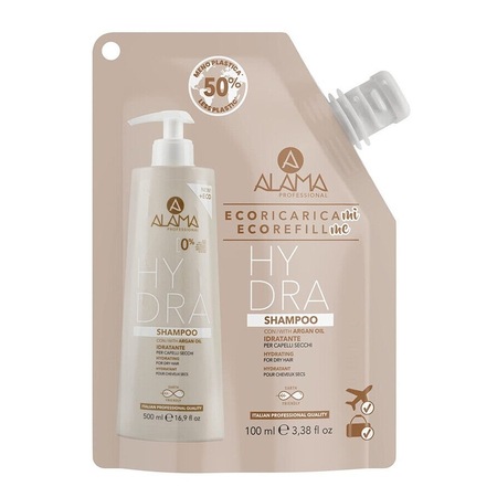 Sampon pentru par uscat Alama Hydra, 100 ml, hidratare intensa, textura ...