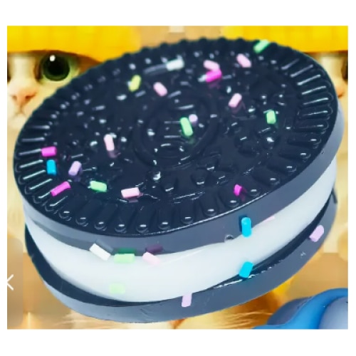 Jucarie squishy moale cu textura de revenire lenta VICTINY® negru alb ...